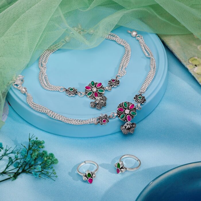 Royal Silver Anklet & Toe Ring - Chandukaka Saraf