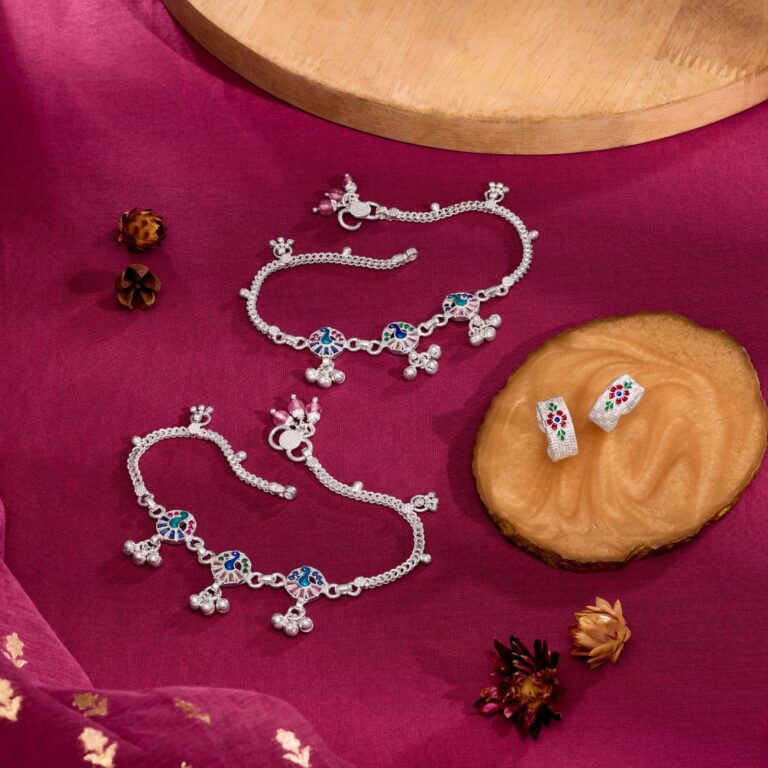 Classy Silver Anklet & Toe Ring - Chandukaka Saraf