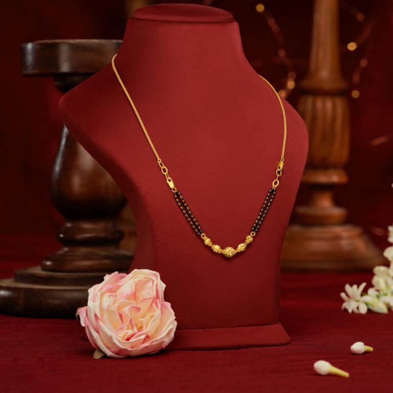 Amethyst Gold Mangalsutra & Hand Bracelet - Chandukaka Saraf